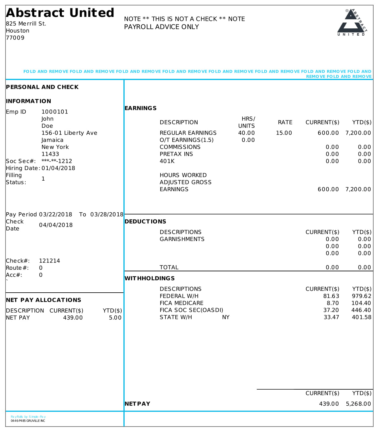 paycheck stub template | PayCheck Stub Online paycheck stub template | PayCheck Stub Online